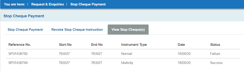 How to stop payment of SBI cheque? If you have lost it!
